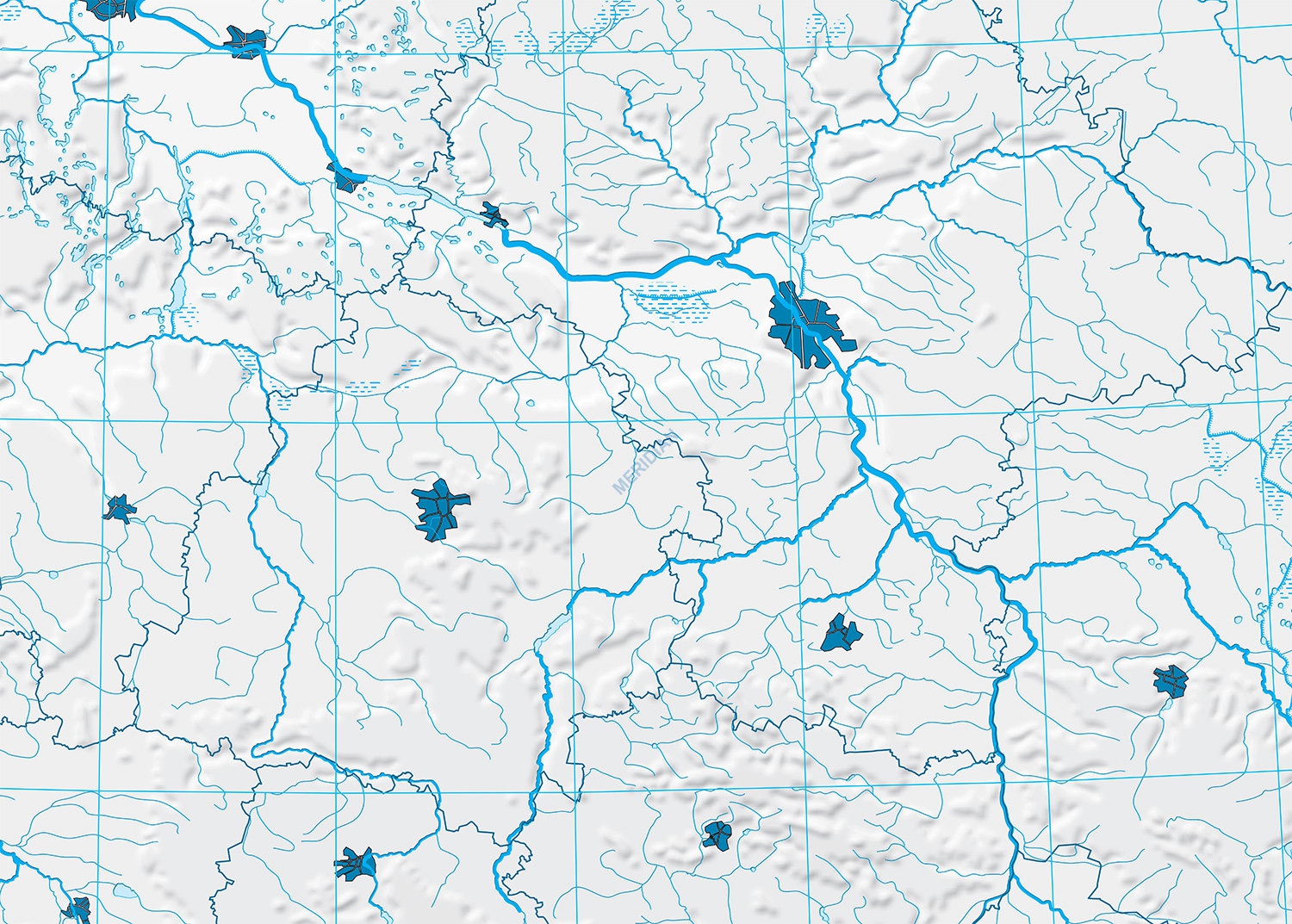 Mapa konturowa hipsometryczna Polski - ćwiczeniowa mapa ścienna 160x120 ...